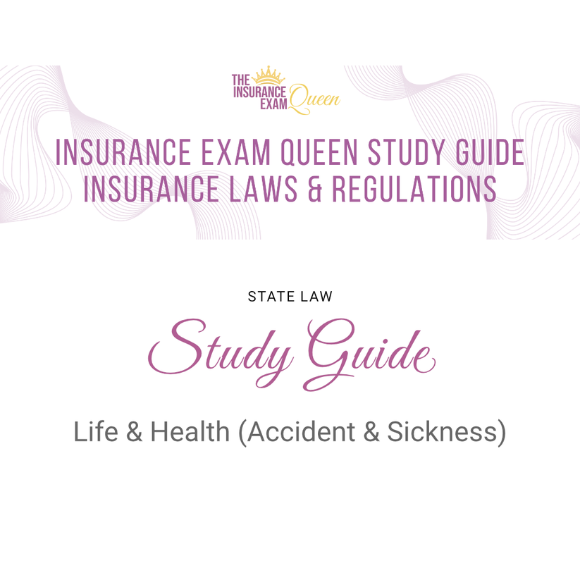 Alabama (AL) - State Law Study Guide for Life & Health (Accident) – Insurance Exam Queen